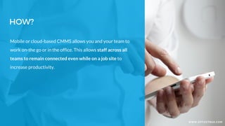 6 Reasons You Need a CMMS | PDF