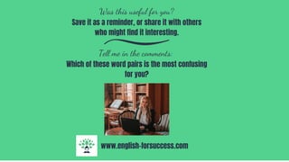 8 COMMONLY CONFUSED WORD PAIRS | PDF