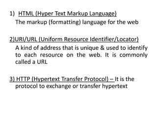 WWW in biotechnology | PPTX
