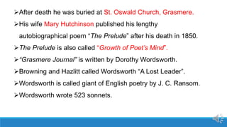 Biography of William words worth | PPTX