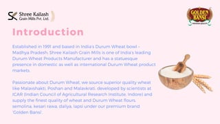 Durum Wheat Semolina Manufacturers in India - Shree Kailash Grain Mills ...