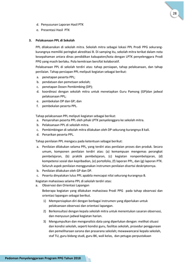 Www.dapodik.co.id buku pedoman penyelenggaraan program ppg (juknis ppg) | PDF