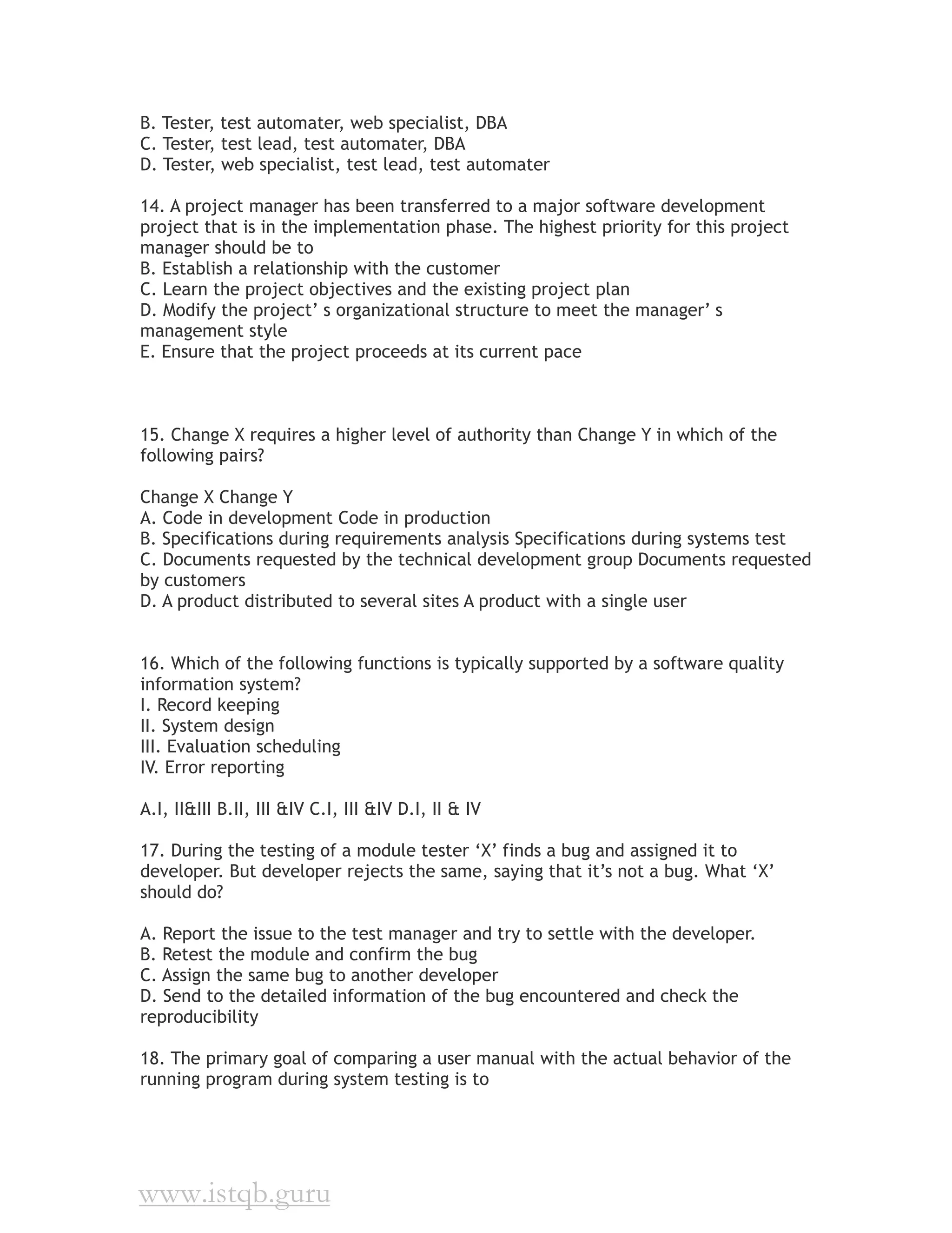 Www.istqb.guru istqb question-paper6 | PDF