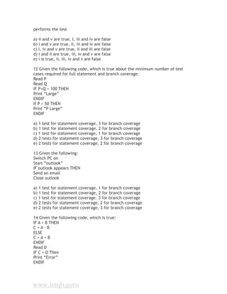 Www.istqb.guru istqb question-paper5 | PDF