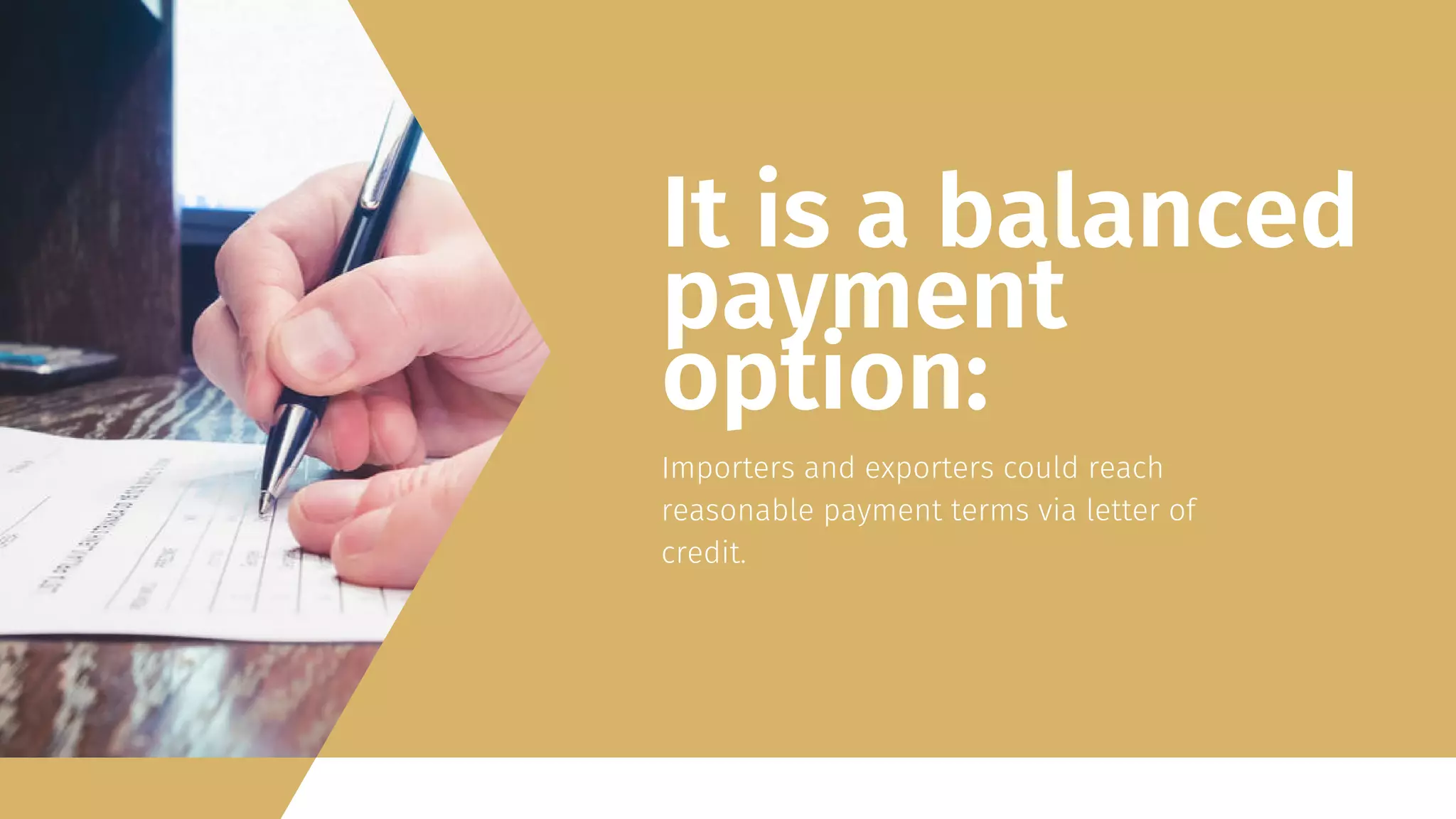 Advantages of letter of credit | Bandenia Challenger Finance | PPT