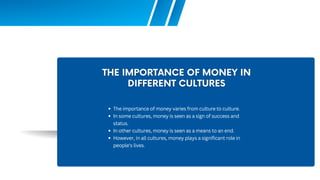 why money plays a major role in life | PDF