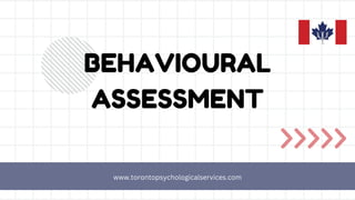 Supporting And Comprehensive Behavioural Assessment | PDF
