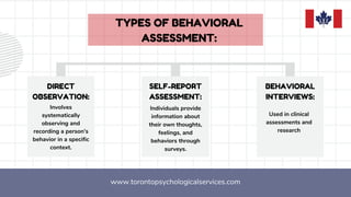 Supporting And Comprehensive Behavioural Assessment | PPT