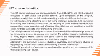 Journey to Becoming an Educator: Exploring JBT Diploma Program | PPTX