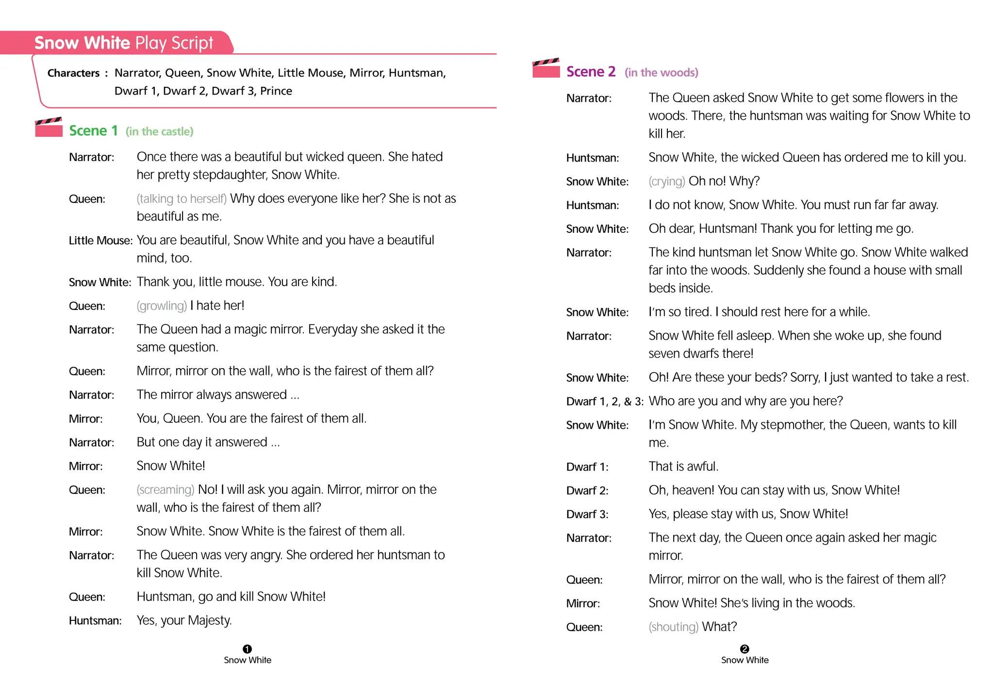 İngilizce Tiyatro Metinleri Skeçler English Drama Scripts | PDF