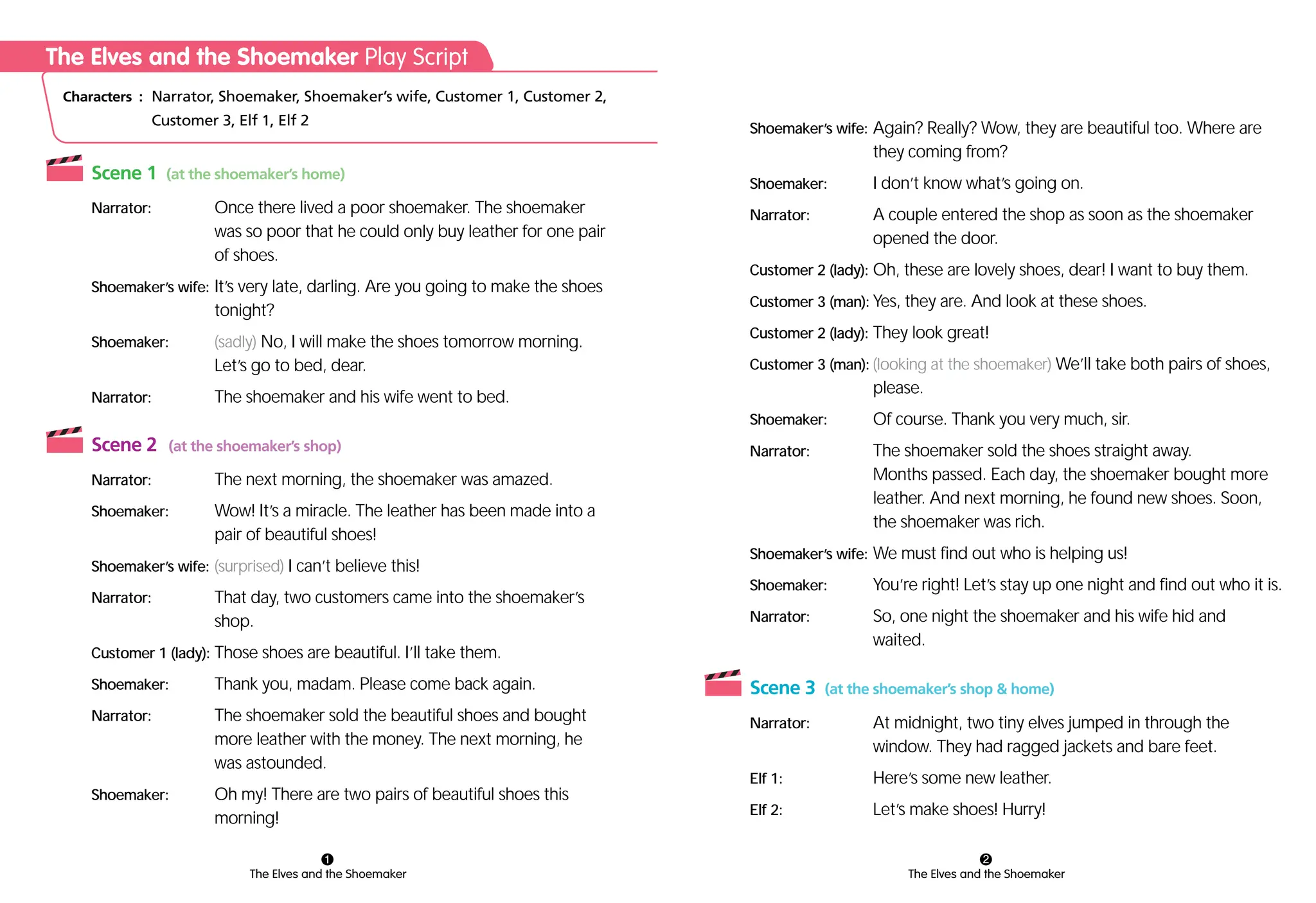 İngilizce Tiyatro Metinleri Skeçler English Drama Scripts | PDF