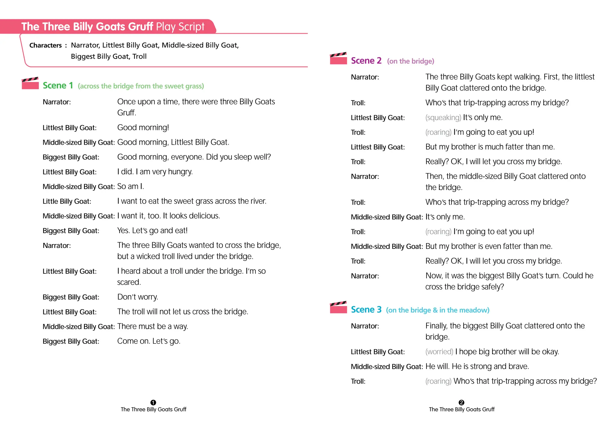 İngilizce Tiyatro Metinleri Skeçler English Drama Scripts | PDF