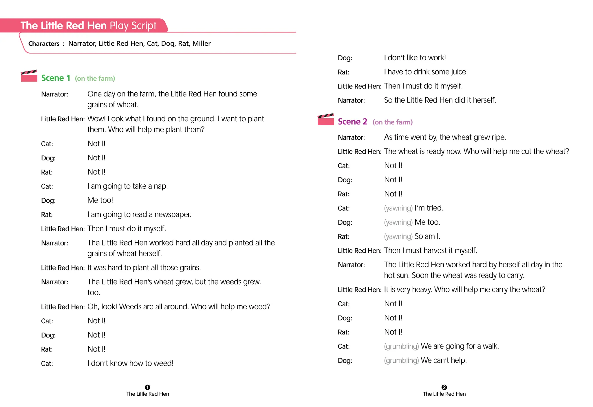 İngilizce Tiyatro Metinleri Skeçler English Drama Scripts | PDF