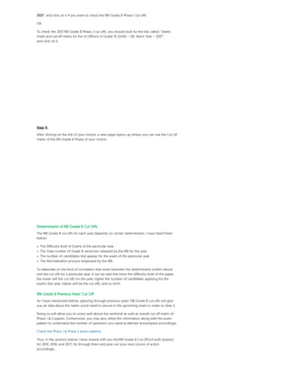 RBI Grade B Cut off Phase 1 and Phase 2 | PDF
