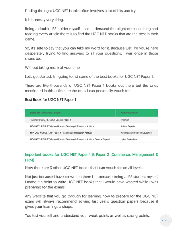 UGC NET PAPER 1 BOOKS | PDF