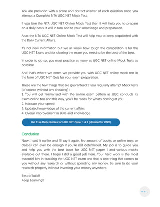 UGC NET PAPER 1 BOOKS | PDF