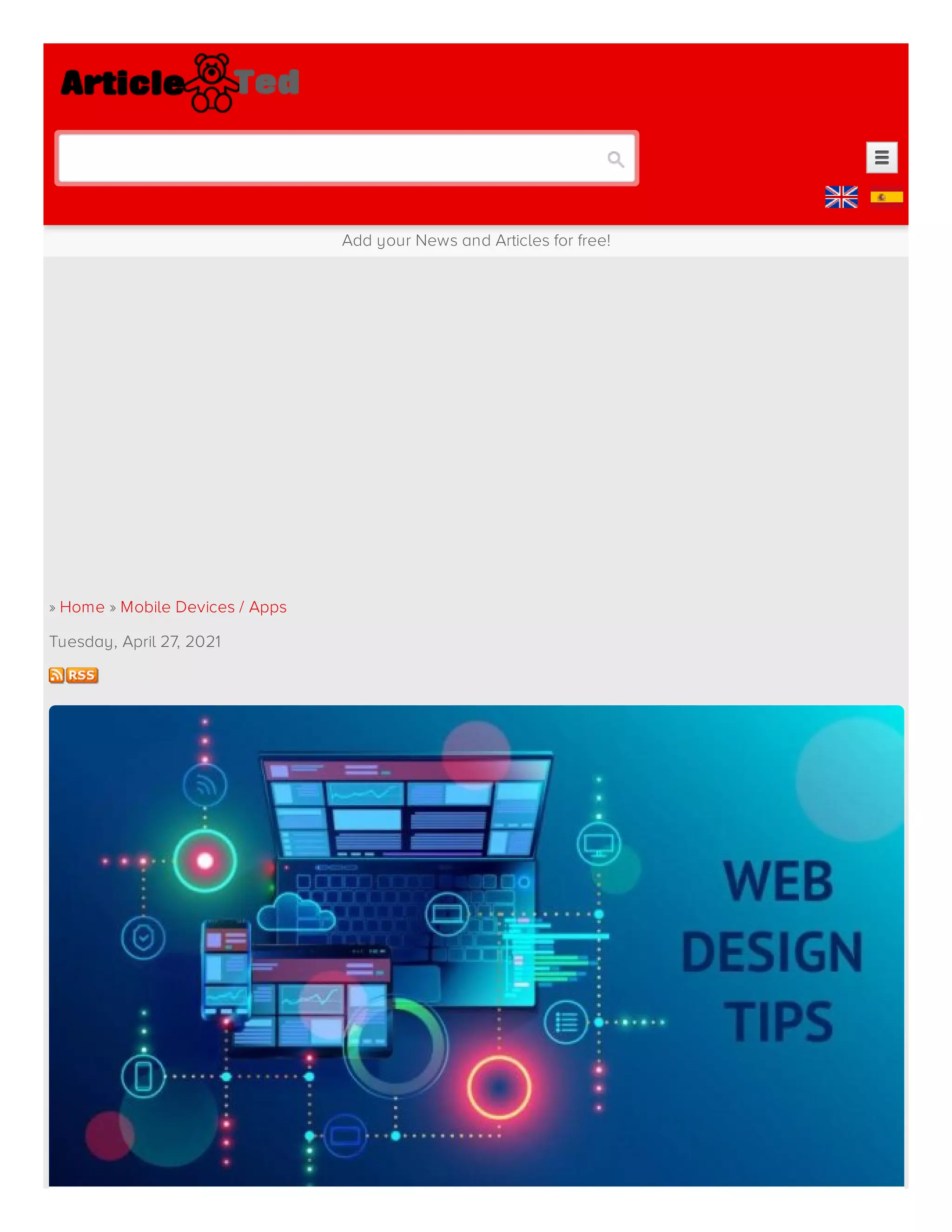 5 Top Web Design and Development Tips for an Awesome Web App | PDF