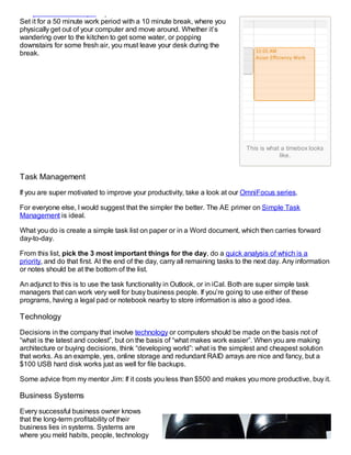 Time Management Case Study Busy Business People | PDF