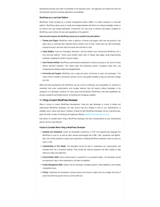 Custom WordPress Website Development in 2023: A Guide for Businesses | PDF | Web Development ...