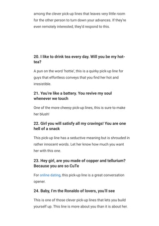 Lame Pick Up Lines 101