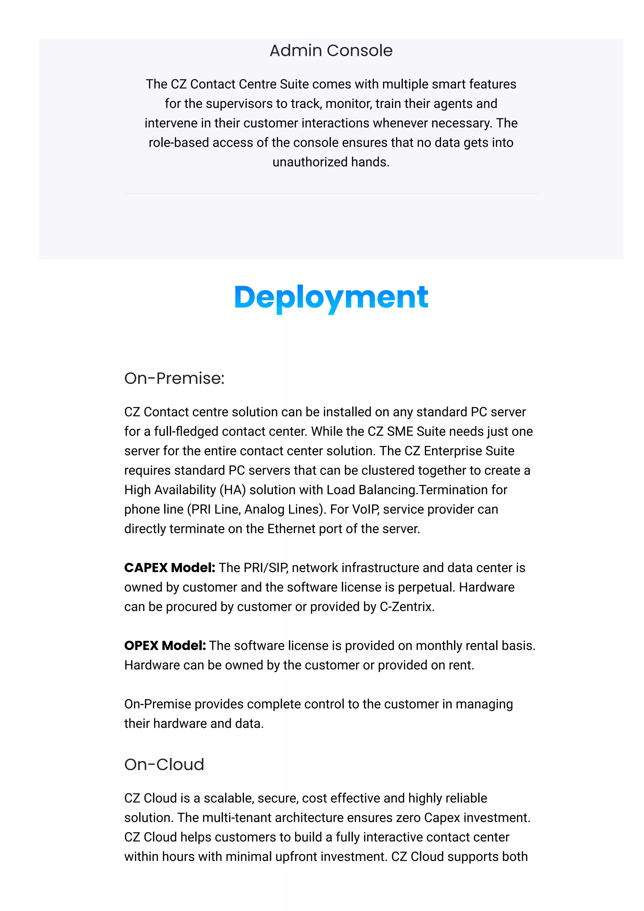Cloud Contact Center Solution | PDF