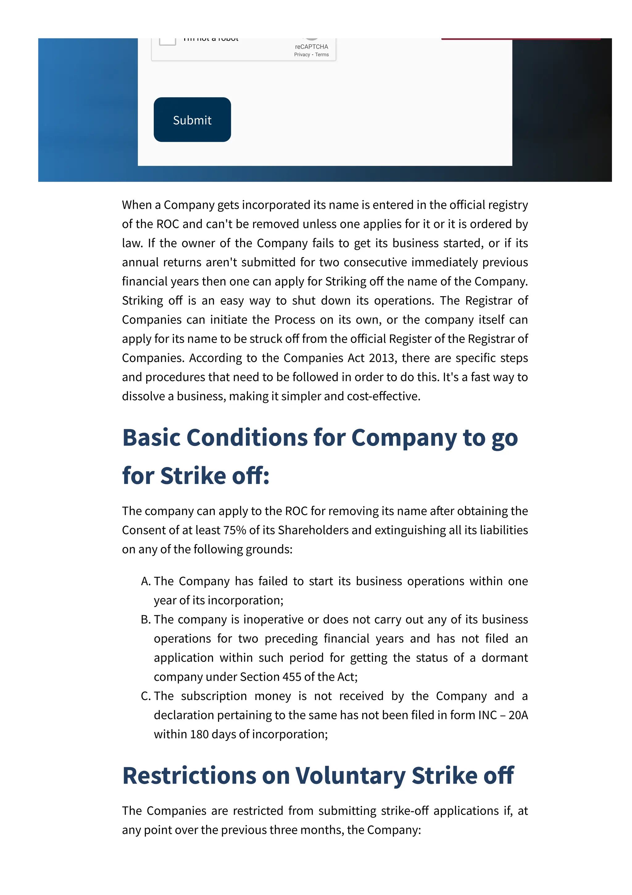Navigating Company Strike Off: A Simplified Guide | PDF