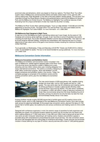Melbourne Destination Guide | PDF