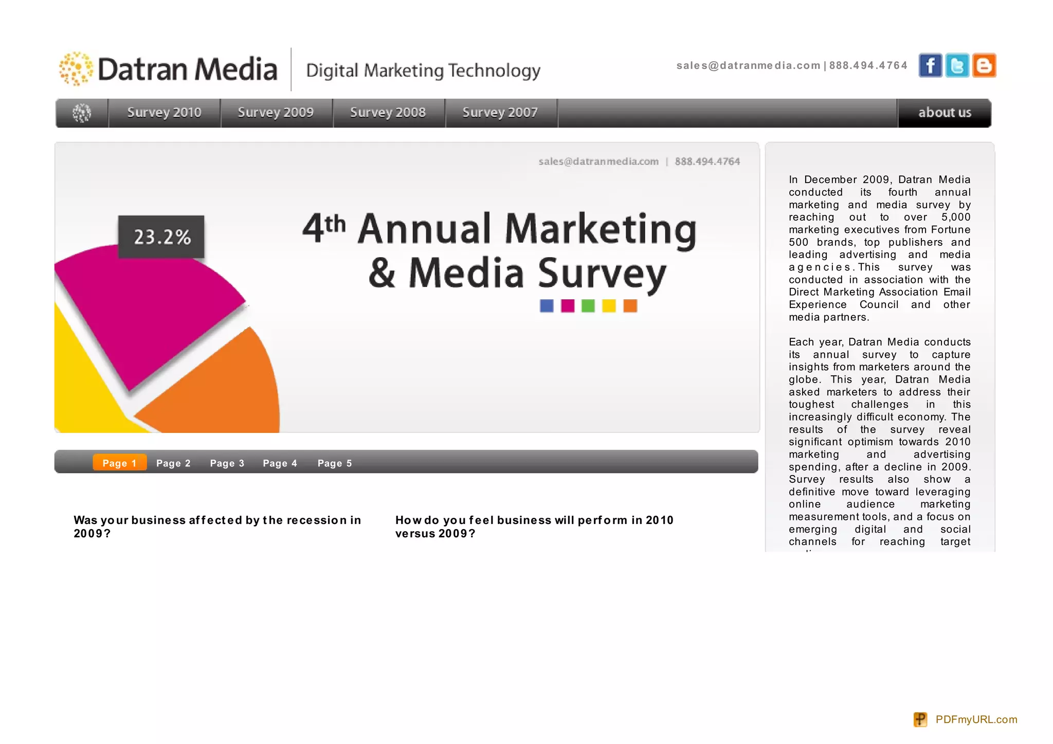 Www.datranmediasurvey2010.com | PPT