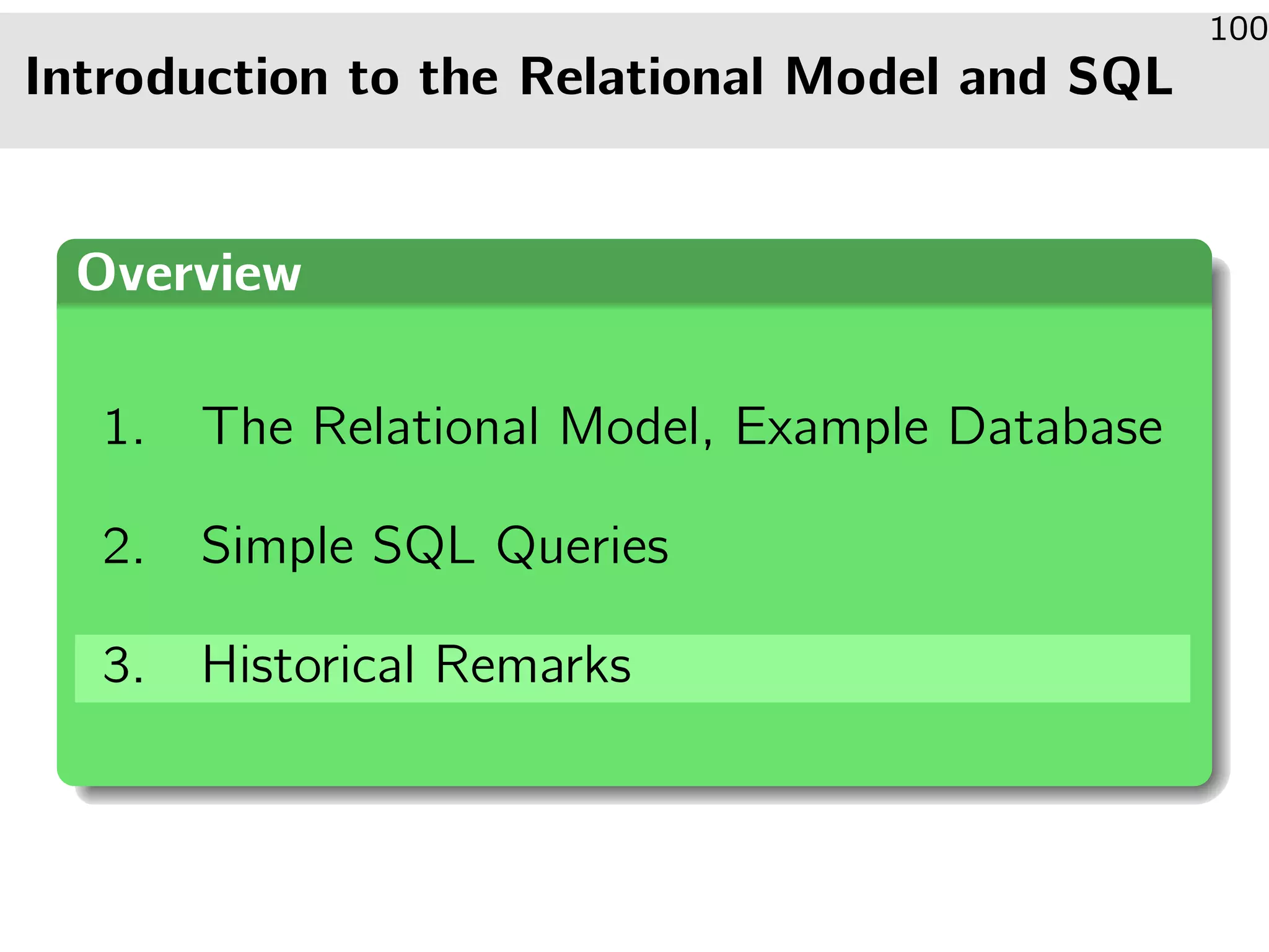 Introduction To The Relational Model And Sql Ppt