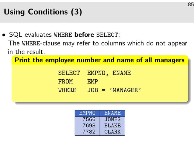 Introduction to the Relational Model and SQL | PPT