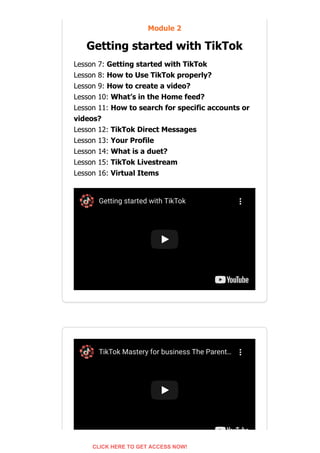 best tiktok course | PDF
