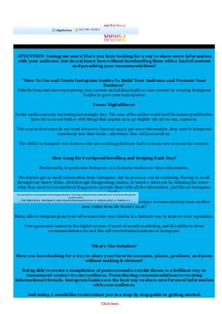 Insta Guides For Beginners | PDF