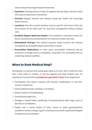 Chronic Constipation: Causes, Solutions, and When to Seek Medical Help ...