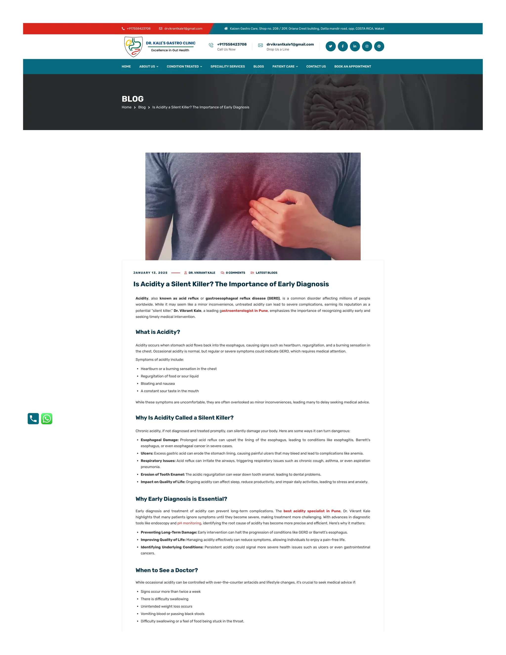 Is Acidity a Silent Killer? The Importance of Early Diagnosis | PDF
