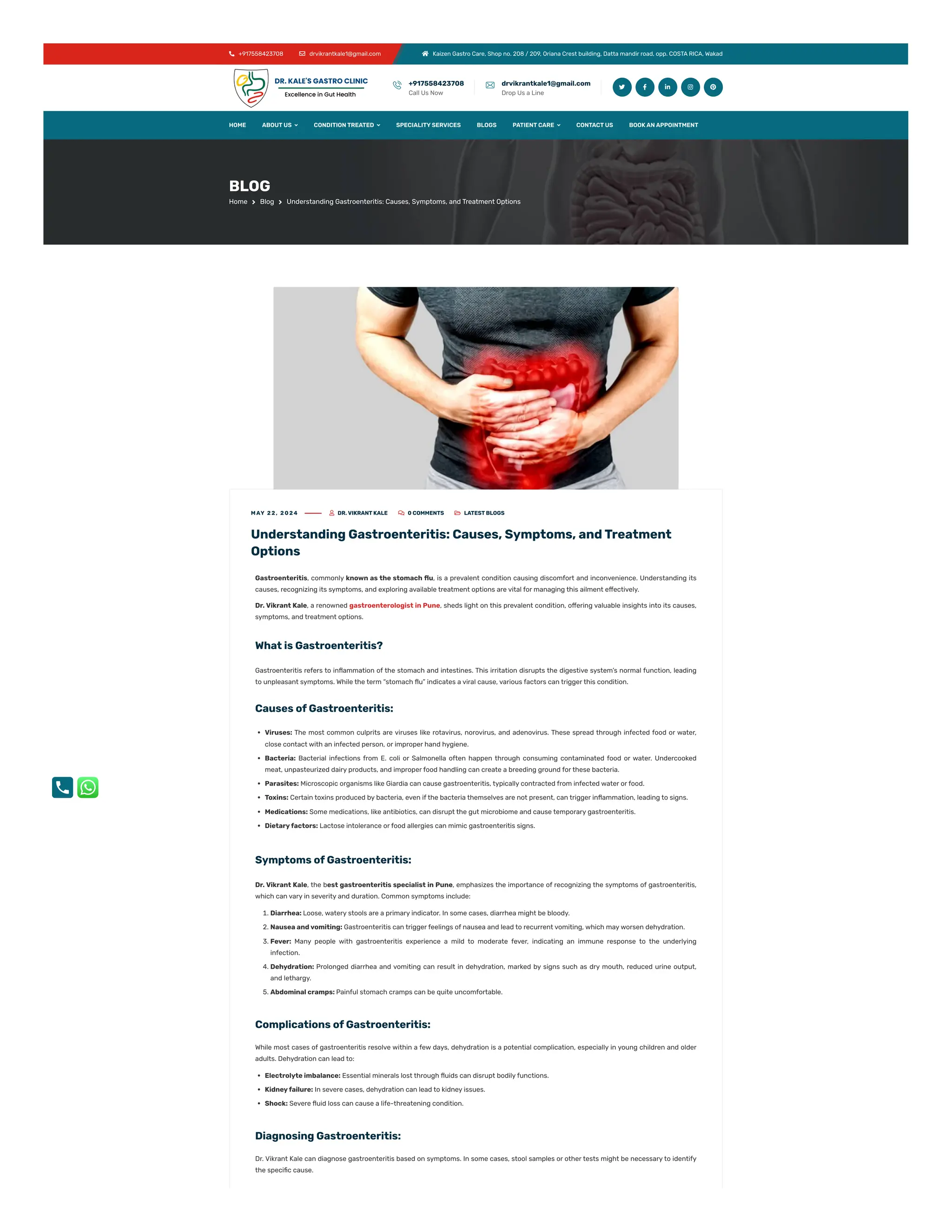 Understanding Gastroenteritis: Causes, Symptoms, and Treatment Options | PDF