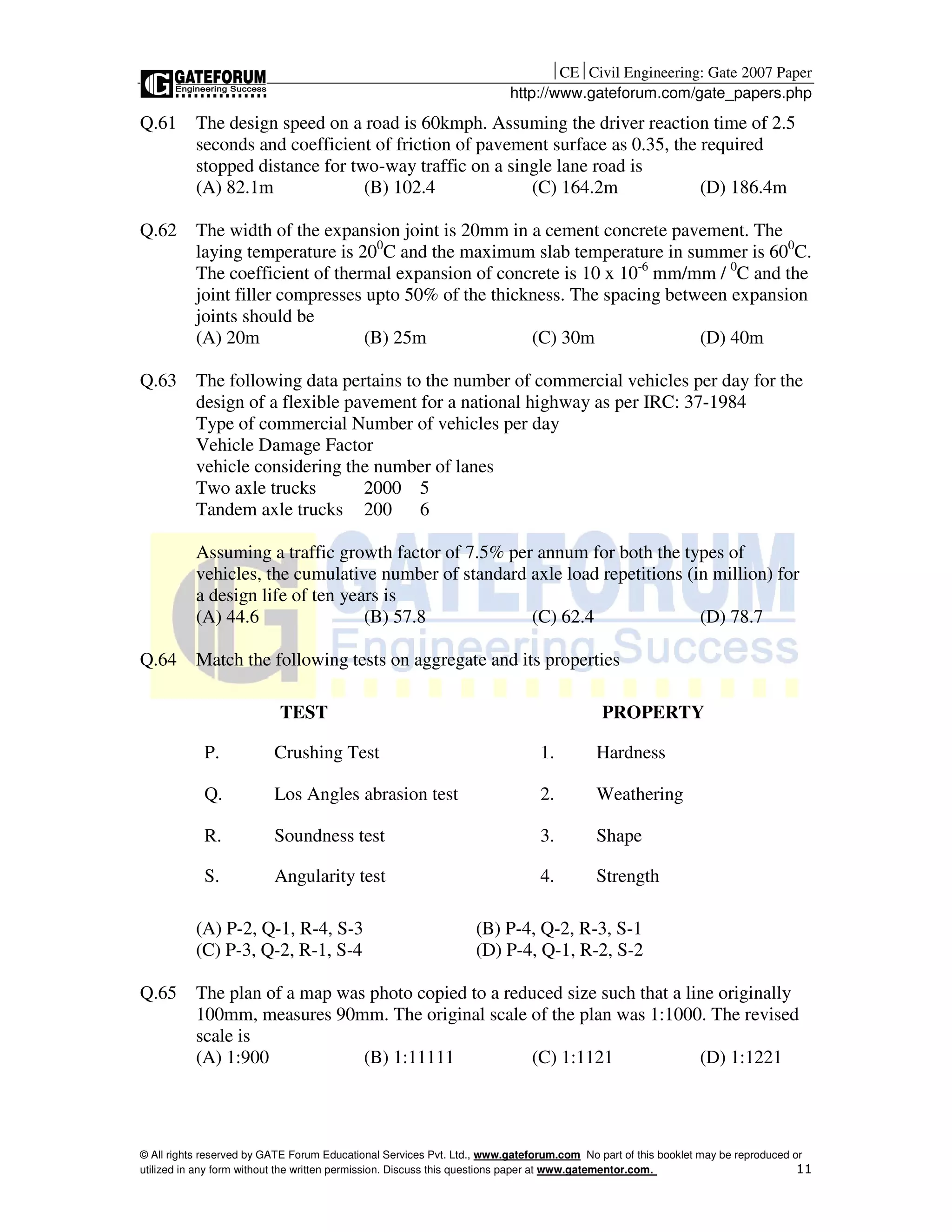 (Www.entrance exam.net)-gate civil engineering sample paper 4 | PDF