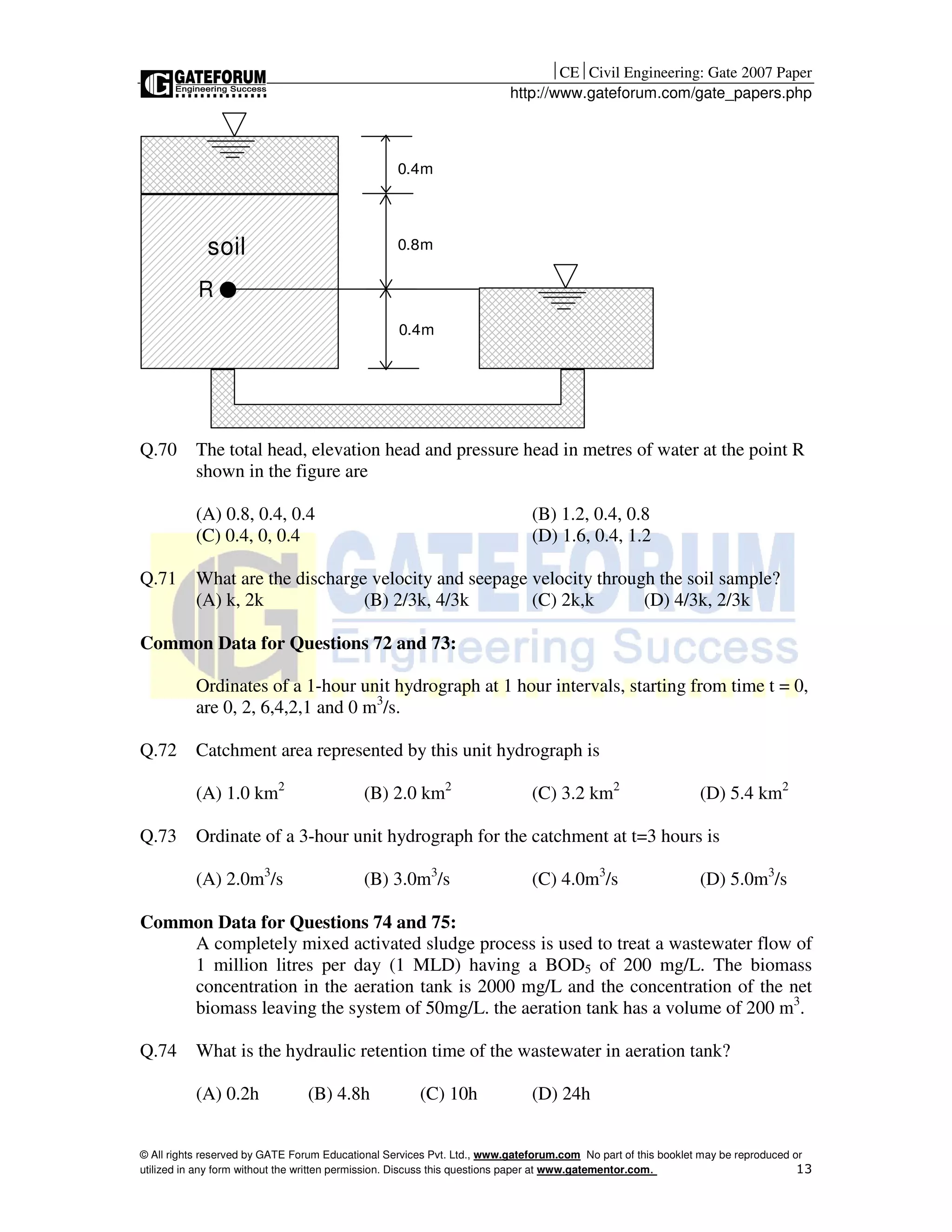 (Www.entrance exam.net)-gate civil engineering sample paper 4 | PDF