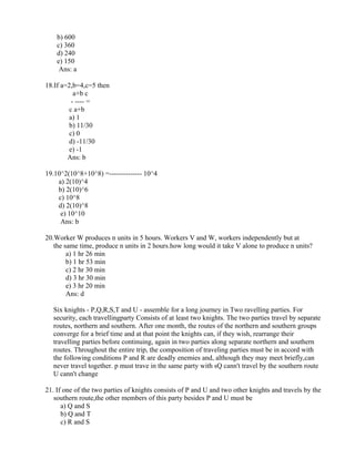 (Www.entrance exam.net)-hcl placement sample paper 3 | PDF ...