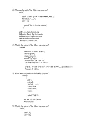 (Www.entrance exam.net)-hcl placement sample paper 3 | PDF | Programming Languages | Computing