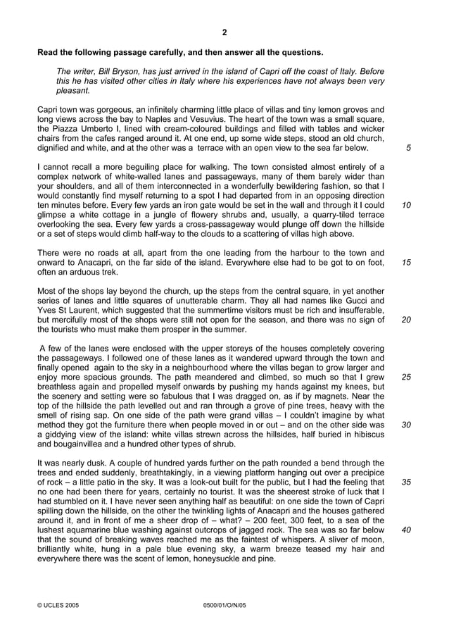 (Www.entrance exam.net)-igcse sample paper 1 (1) | PDF