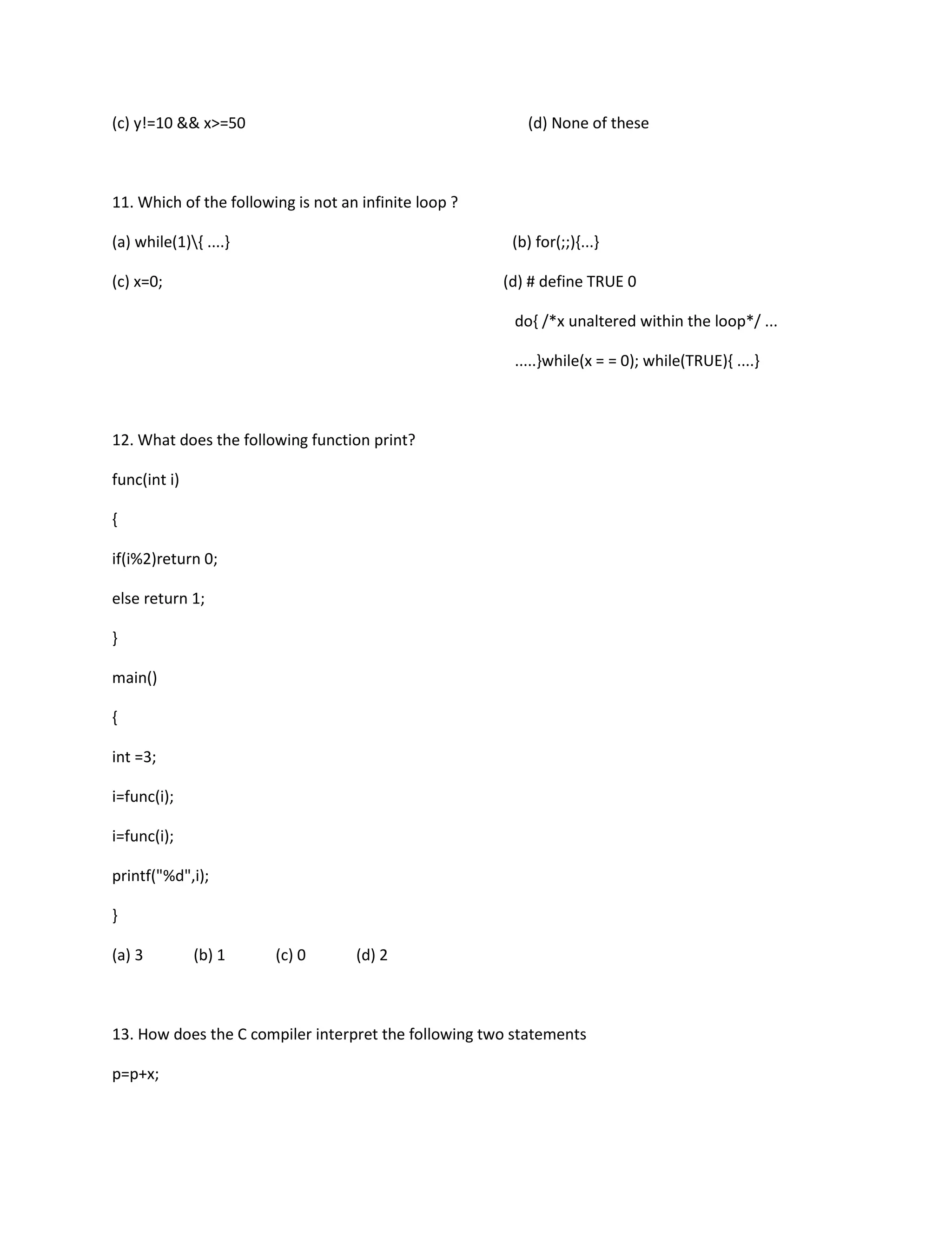 (Www.entrance exam.net)-tcs placement sample paper 2 | DOCX | Programming Languages | Computing