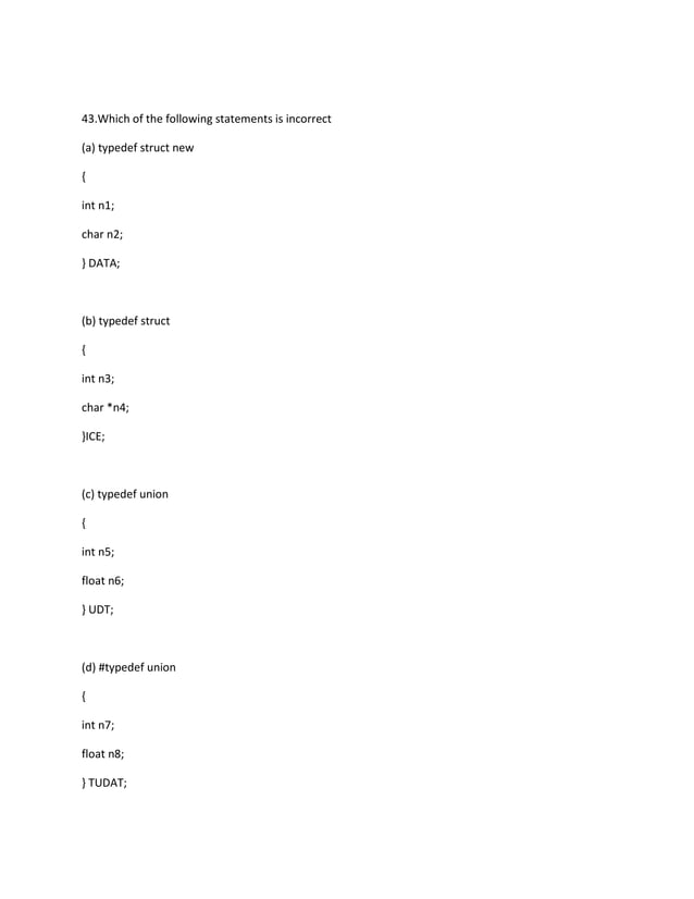 (Www.entrance exam.net)-tcs placement sample paper 2 | DOCX | Programming Languages | Computing