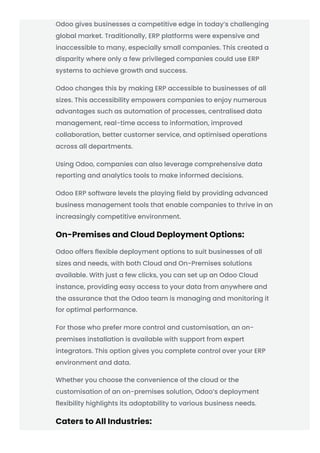 18 Compelling Reasons Why Your Business Needs Odoo ERP Software In 2024 ...