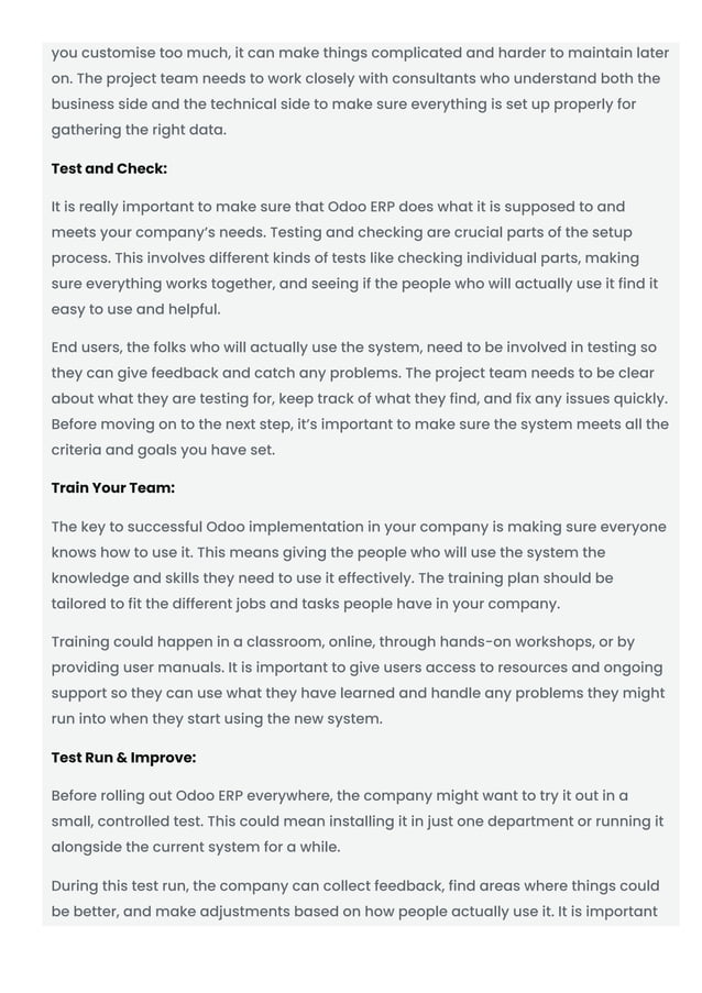 A Step-by-Step Guide on How to Complete Odoo Implementation Process | PDF | Operating Systems ...