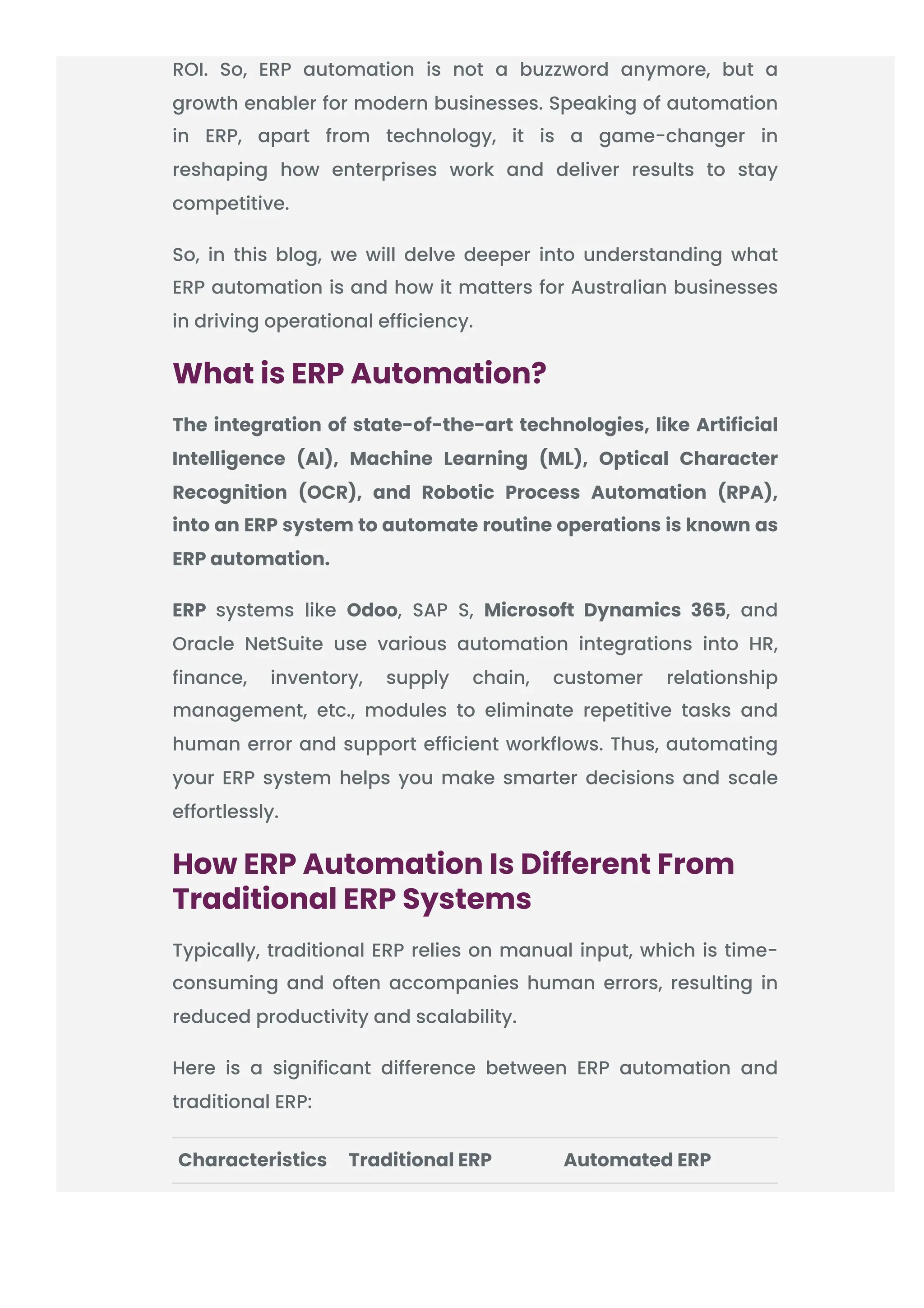 What Is ERP Automation? Key Use Cases, Benefits and Australian Trends | PDF