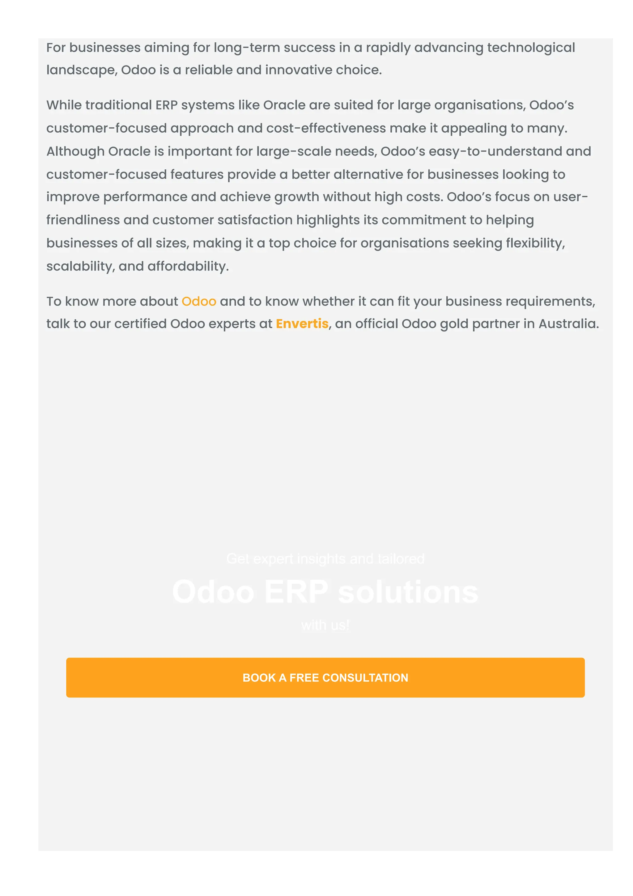 Odoo ERP Vs. Traditional ERP Systems – A Comparative Analysis | PDF
