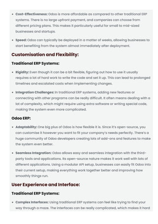 Odoo ERP Vs. Traditional ERP Systems – A Comparative Analysis | PDF