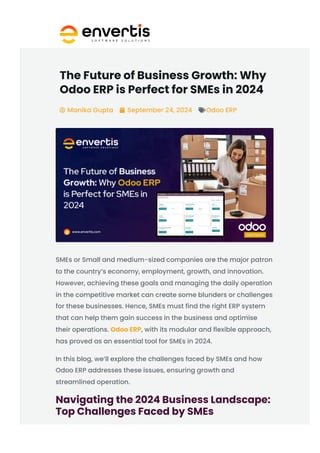 The Future of Business Growth: Why Odoo ERP is Perfect for SMEs in 2024 ...