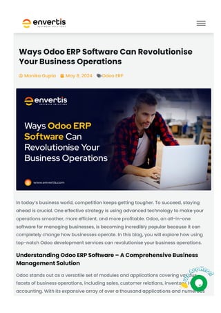 Ways Odoo ERP Software Can Revolutionise Your Business Operations | PDF