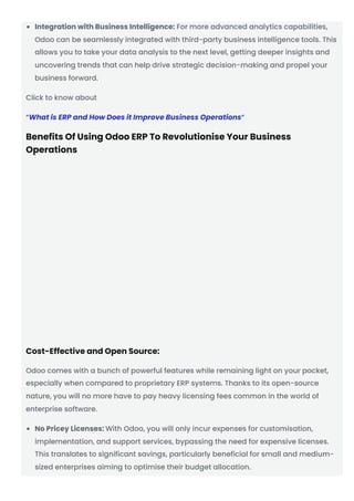 Ways Odoo ERP Software Can Revolutionise Your Business Operations | PDF